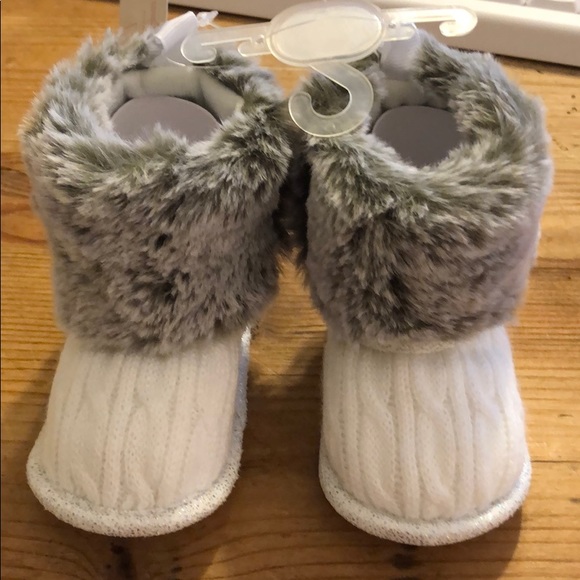 Shoes | Fur Trimmed Baby Booties | Poshmark